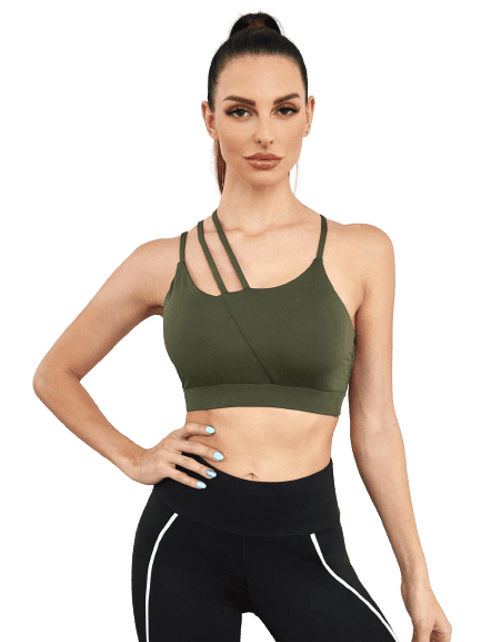 High Stretch Solid Criss Cross Sports Bra – Shanghai Garment