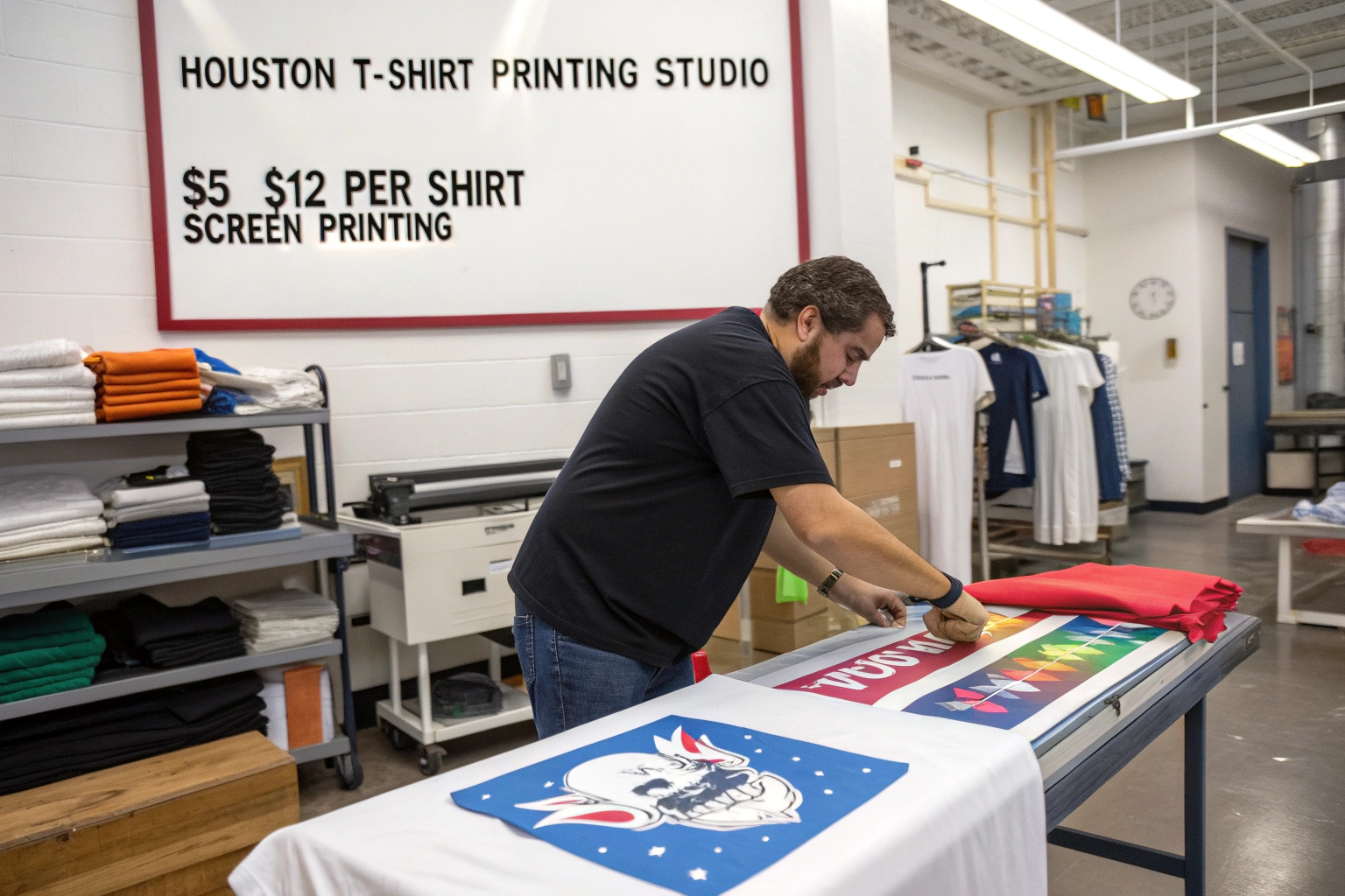 How Much Does It Cost to Screen Print Custom T-Shirts in Houston ...